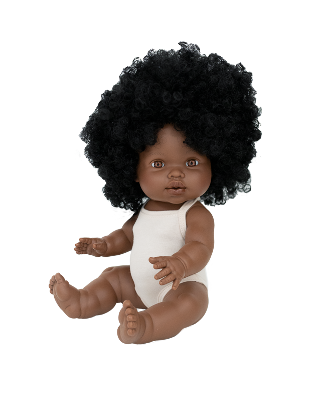 Sara - Anatomically Correct Doll, Black Hair, Brown Eyes – Bee You Kids